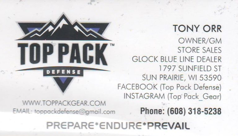 Top Pack Defense | Gun Shop Guide
